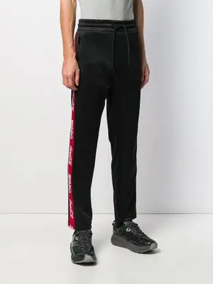 DIESEL® Cotton Blend Track Pants With Knitted Bands