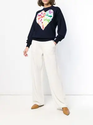 BARRIE Flared Knitted Trousers
