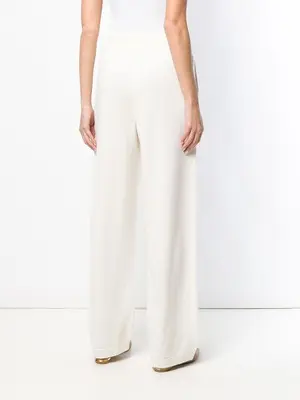 BARRIE Flared Knitted Trousers