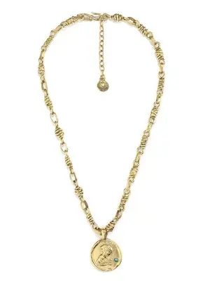 GOOSSENS Talisman Leo Medallion Necklace - Gold