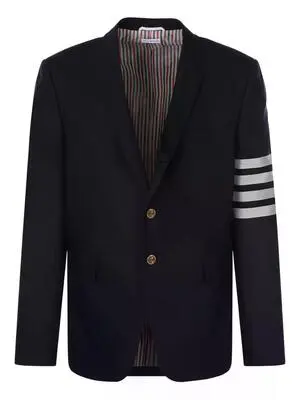Thom Browne 4-bar Wool Blazer - Blue