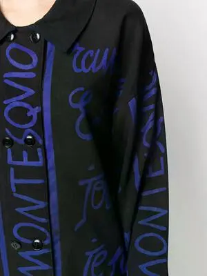 JC DE CASTELBAJAC 1980s Handwriting Print Oversized Shirt
