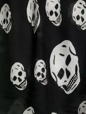 Alexander McQueen Skull Print Scarf - Black