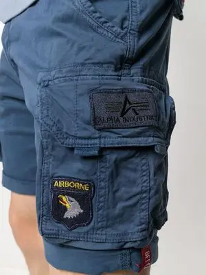Alpha Industries Side Pocket Shorts - Blue