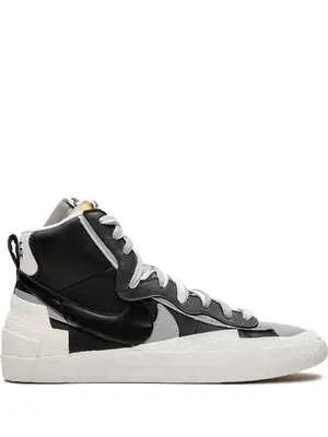 Nike X Sacai Blazer Mid High-top Sneakers - Black