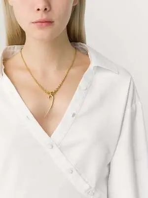 SHAUN LEANE Hook Pendant Necklace - Gold