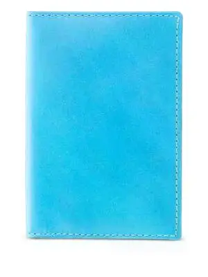 Comme Des Garçons Leather Bi-fold Wallet - Blue