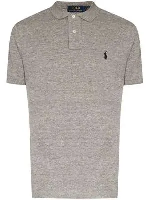 Polo Ralph Lauren Embroidered Logo Polo Shirt - Grey