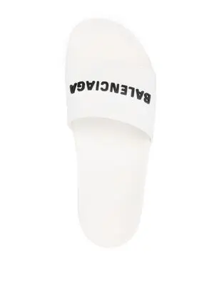 Balenciaga Logo-embossed Slides