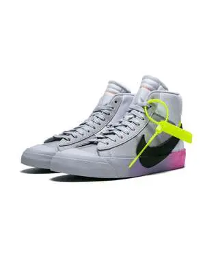 Nike X Off White X Serena Williams Blazer Mid Queen Sneakers - Grey
