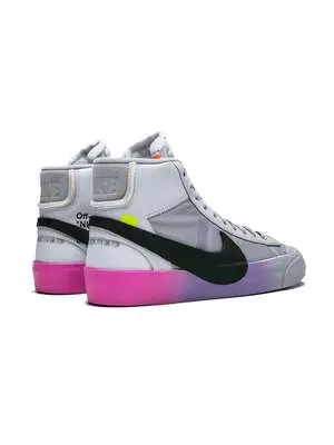 Nike X Off White X Serena Williams Blazer Mid Queen Sneakers - Grey