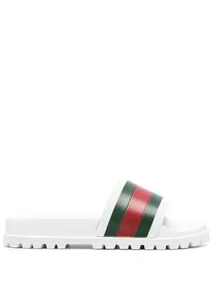 Gucci Web-detail Open-toe Slides