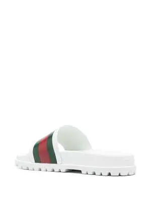 Gucci Web-detail Open-toe Slides