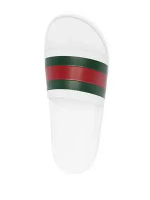 Gucci Web-detail Open-toe Slides