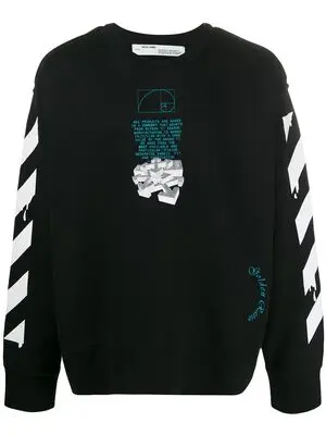 Off-White Dripping Arrows Crew Neck Sweatshirt