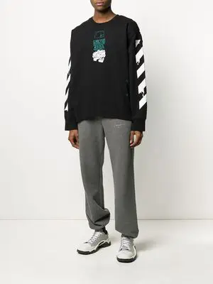 Off-White Dripping Arrows Crew Neck Sweatshirt