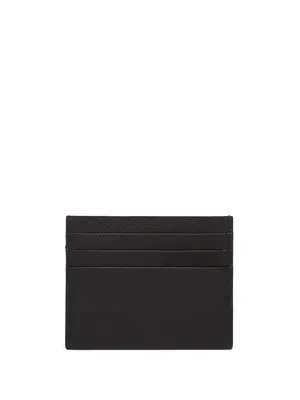 Prada Saffiano Card Holder - Black