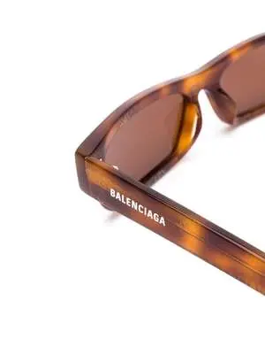 Balenciaga Bb0075s Rectangular-Shaped Sunglasses In Brown  display picture 3