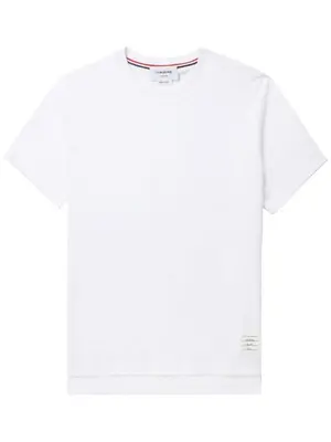 Thom Browne Side-slit Relaxed T-shirt - White