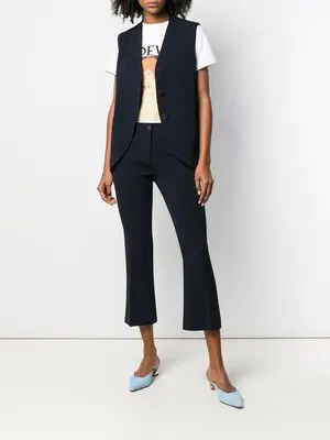 Alberto Biani Pressed-crease Trousers - Blue