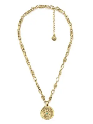 GOOSSENS Talisman Gemini Medallion Necklace - Gold