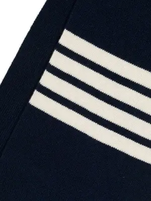 Thom Browne Cashmere Rib 4-bar Scarf - Blue