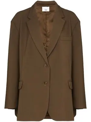 THE FRANKIE SHOP Bea Peak-lapels Blazer - Brown