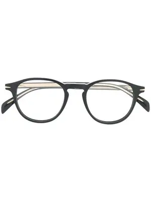 DB EYEWEAR BY DAVID BECKHAM Round Frame Glasses - Black
