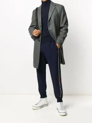 Alexander McQueen Piped-trim Detailed Track Pants