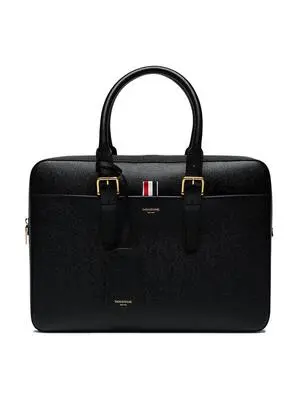 Thom Browne Pebbled Leather Briefcase - Black
