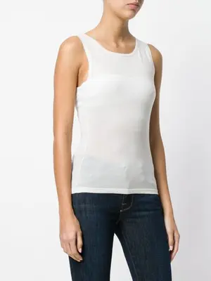 N.peal Fine-knit Tank Top - White