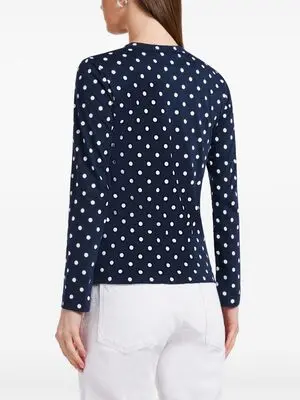 Play Comme Des Garcon Polka Dot Heart Logo T-shirt - Blue
