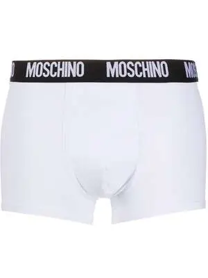 Moschino Logo Boxers - White