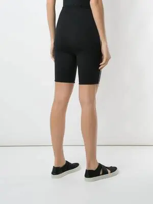 GLORIA COELHO Zipped Biker Shorts