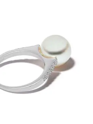 Yoko London 18kt White Gold Pearl And Diamond Ring