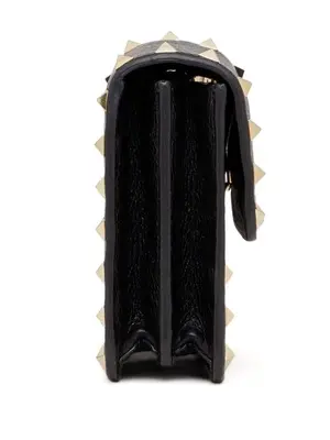 Valentino Garavani Rockstud Leather Clutch - Black