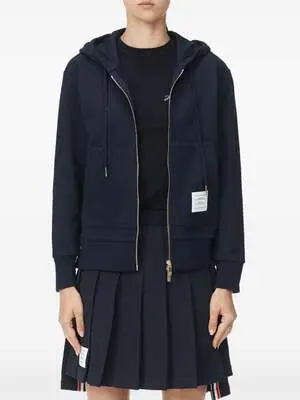 Thom Browne Rwb Stripe Cotton Hoodie