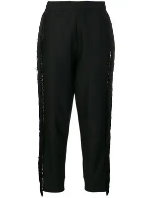 Philipp Plein Fringed Trim Track Pants