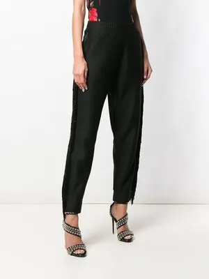 Philipp Plein Fringed Trim Track Pants