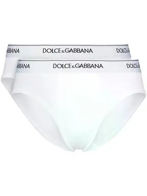 Dolce & Gabbana Logo-waistband Boxer Briefs - White