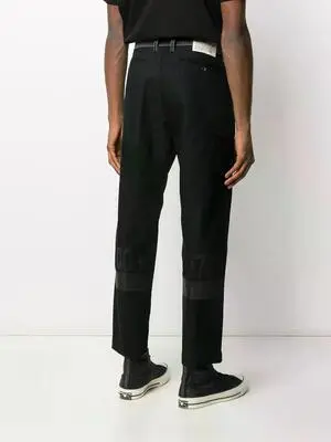DIESEL® Cotton Denim Waistband Straight-leg Chinos