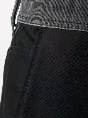 DIESEL® Cotton Denim Waistband Straight-leg Chinos