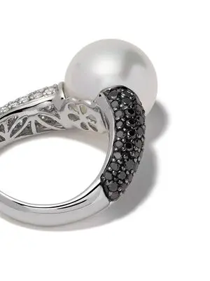 Yoko London 18kt White Gold South Sea Pearl And Diamond Ring