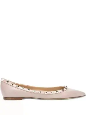Valentino Garavani Rockstud Ballerina Flats - Pink