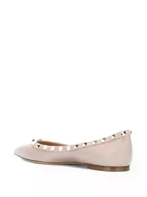 Valentino Garavani Rockstud Ballerina Flats - Pink