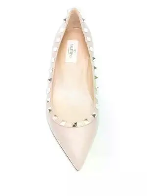 Valentino Garavani Rockstud Ballerina Flats - Pink