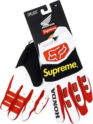 Supreme X Honda Fox Racing Gloves - Red | Editorialist