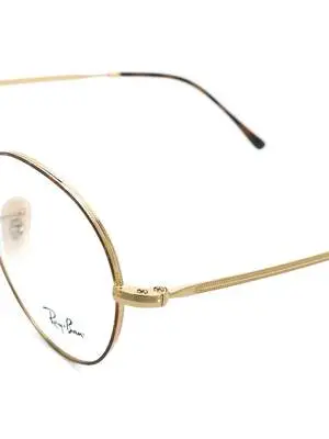 Ray-ban Round-frame Glasses - Gold