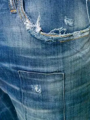 Dsquared2 Distressed Straight Jeans