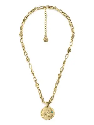 GOOSSENS Talisman Sagittarius Medallion Necklace - Gold